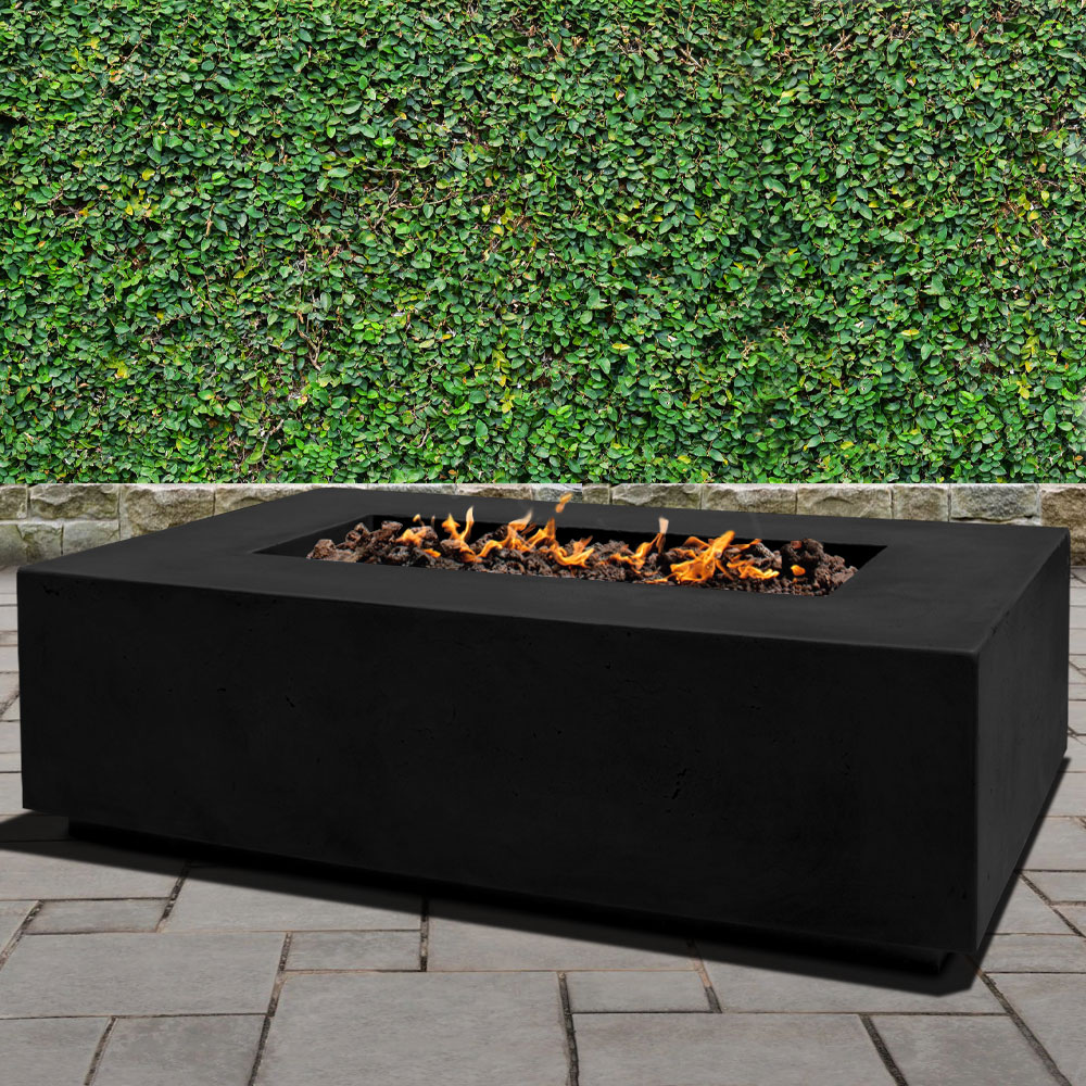 Manhattan Concrete Rectangular Fire Pit – STONELUM